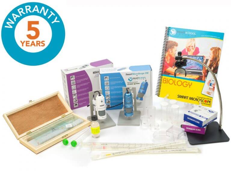 SMARTMICROSCOPE 5M HIGH SCHOOL BIOLOGY KIT - SmartSchool Systems